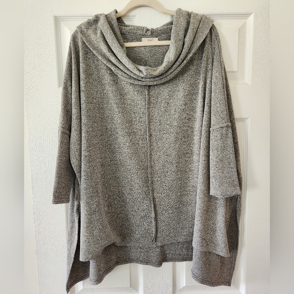 easel | Tops | Easel Oversized Cowls Neck Poncho Sweater | Poshmark